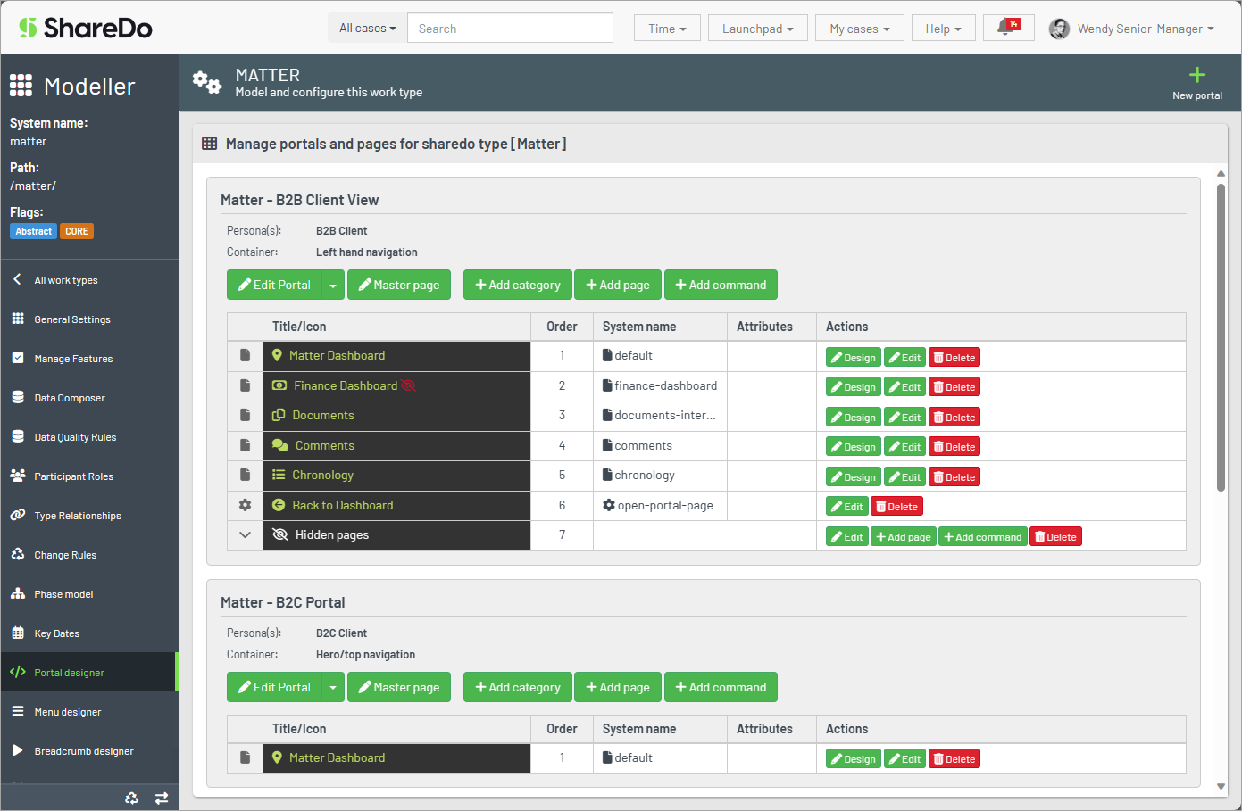 Personas & Client Portals - Sharedo