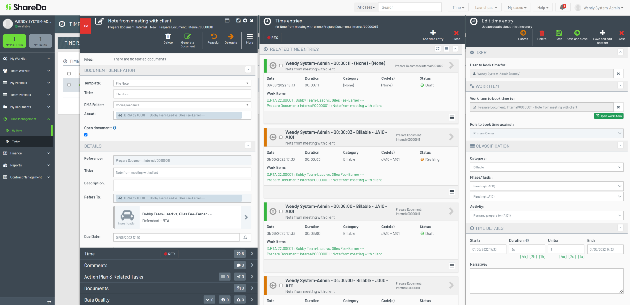 Financial Management - Sharedo