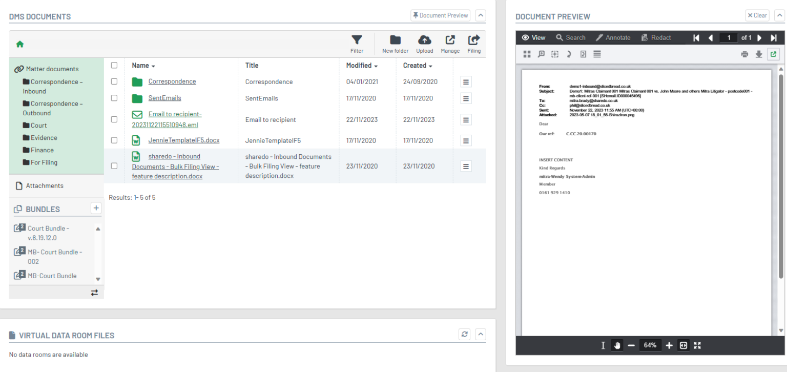 Document Management - Sharedo