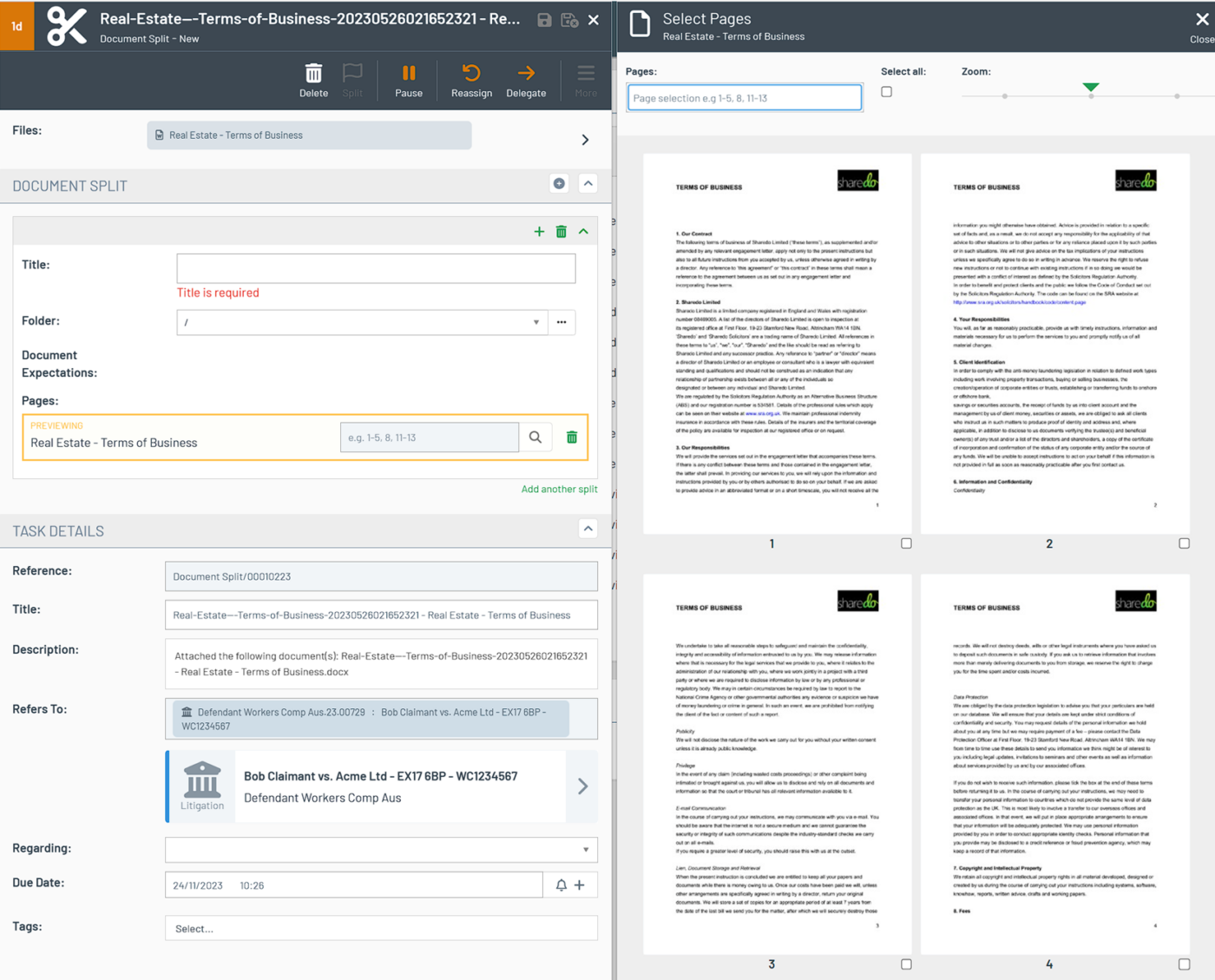 Document Management - Sharedo